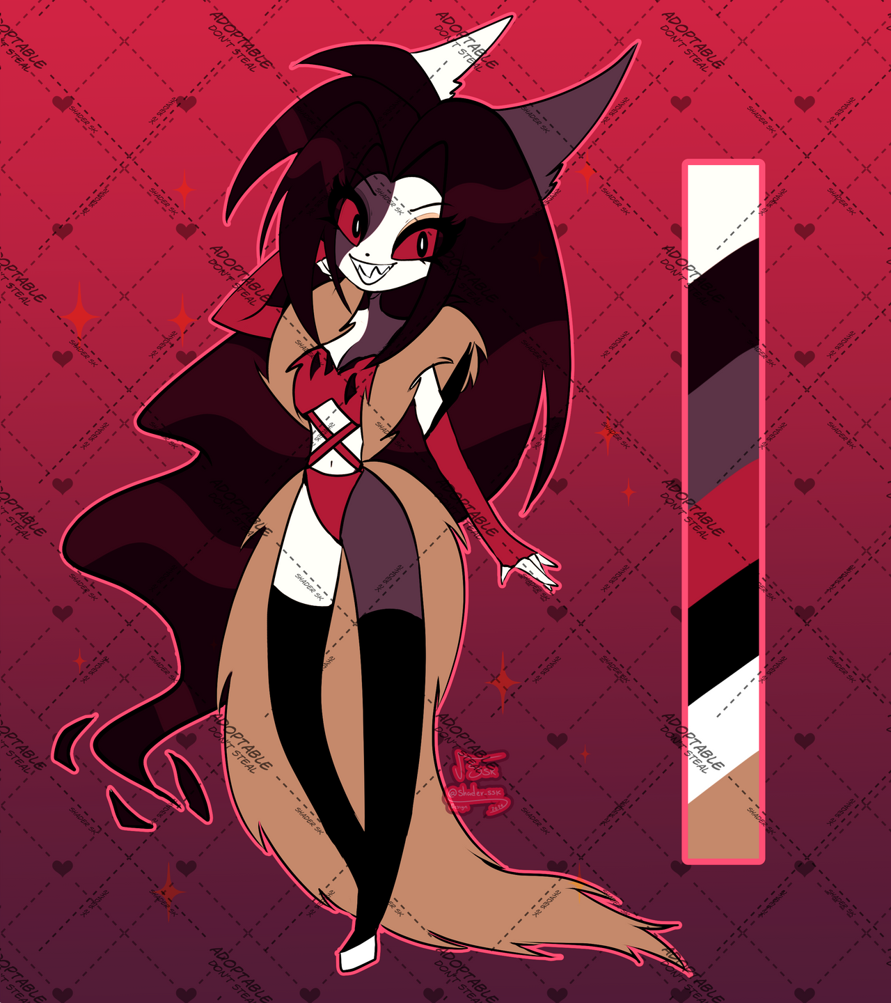 Adoptable Hazbin Hotel Oc Closed By Shaderssk On Deviantart