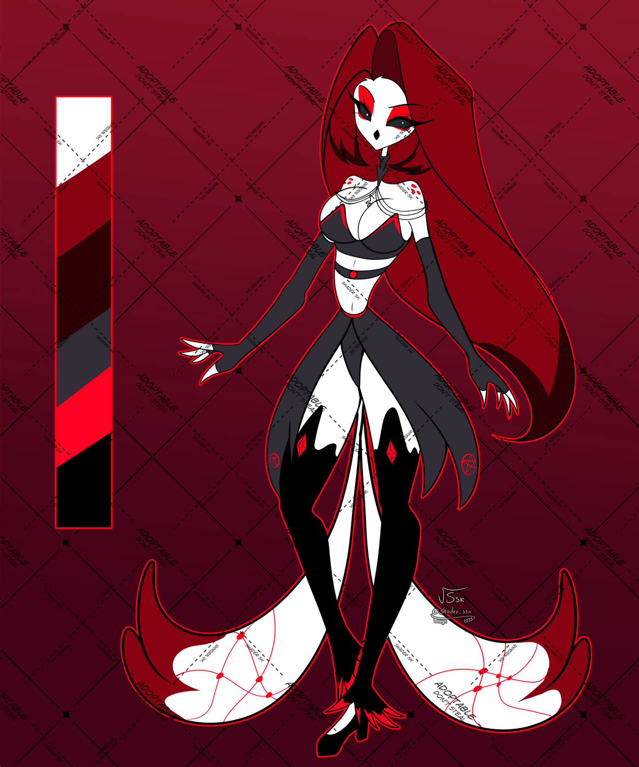Adoptable Hazbin Hotel Helluva Boss Closed By Shaderssk On Deviantart