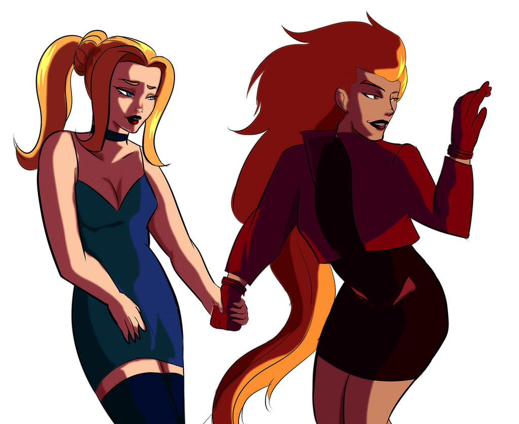 Volcana And Darci Villainess Love By Shockwave199 On Deviantart