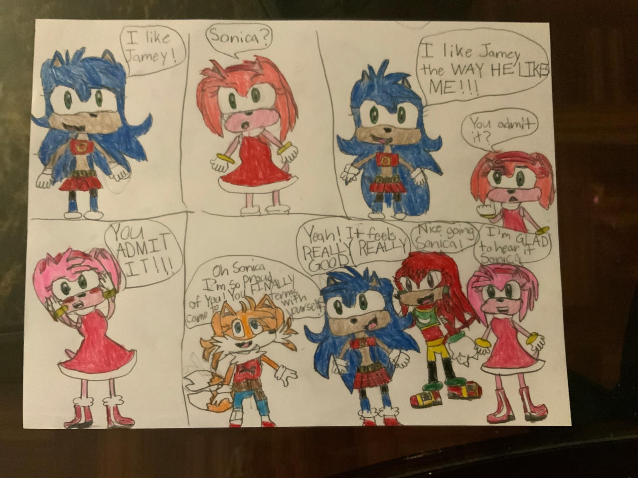 Sonica admits she likes Jamey by thebeachmunks on DeviantArt Sonica admits she likes Jamey by thebeachmunks on DeviantArt
