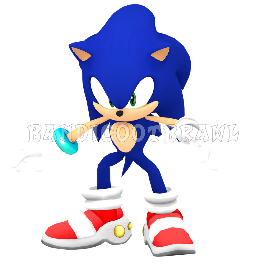 Dreamcast Sonic Sa1 Cg Pose With Sa Upgrades By Bandicootbrawl96 On