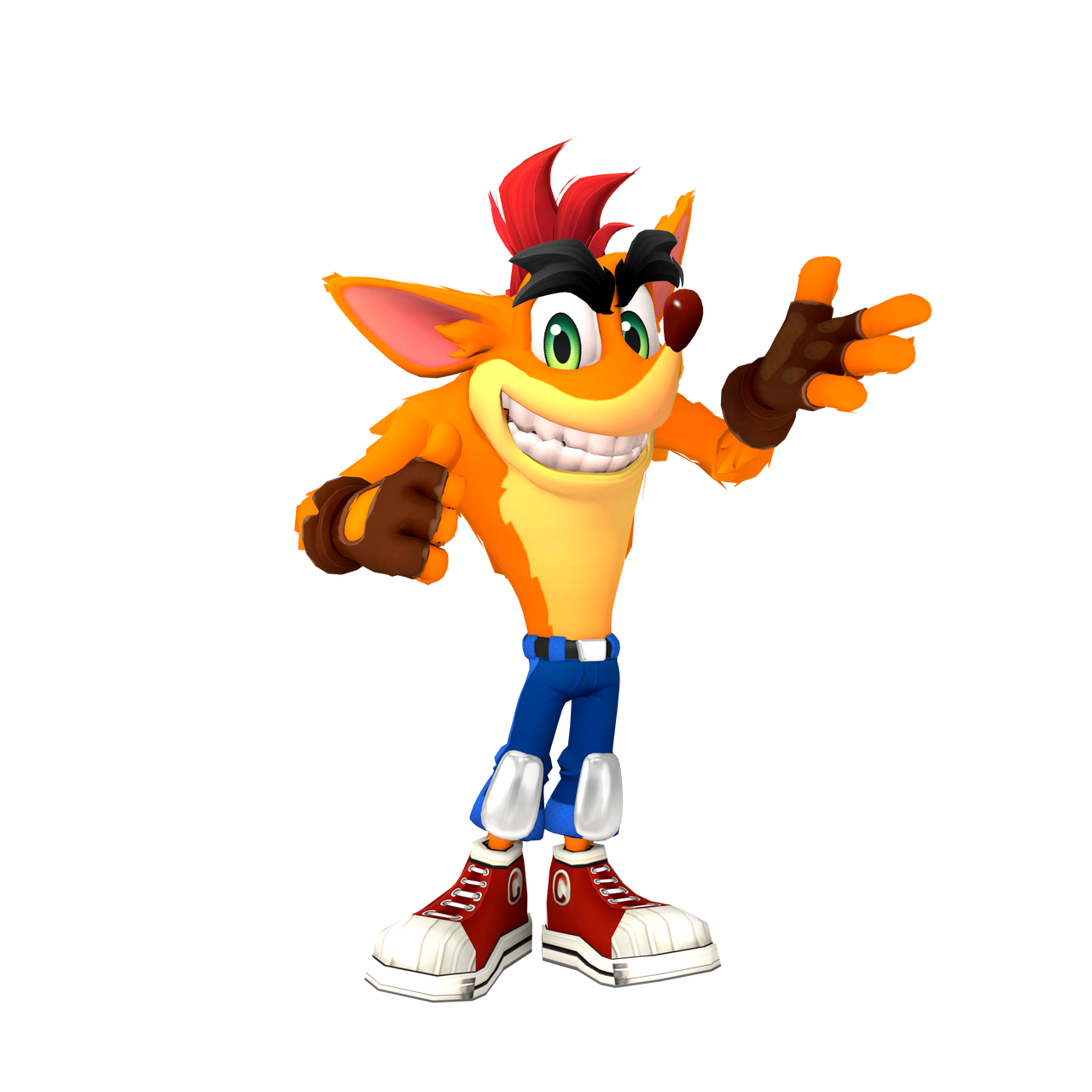 Crash Bandicoot New Model Update Render By Bandicootbrawl96 On Deviantart