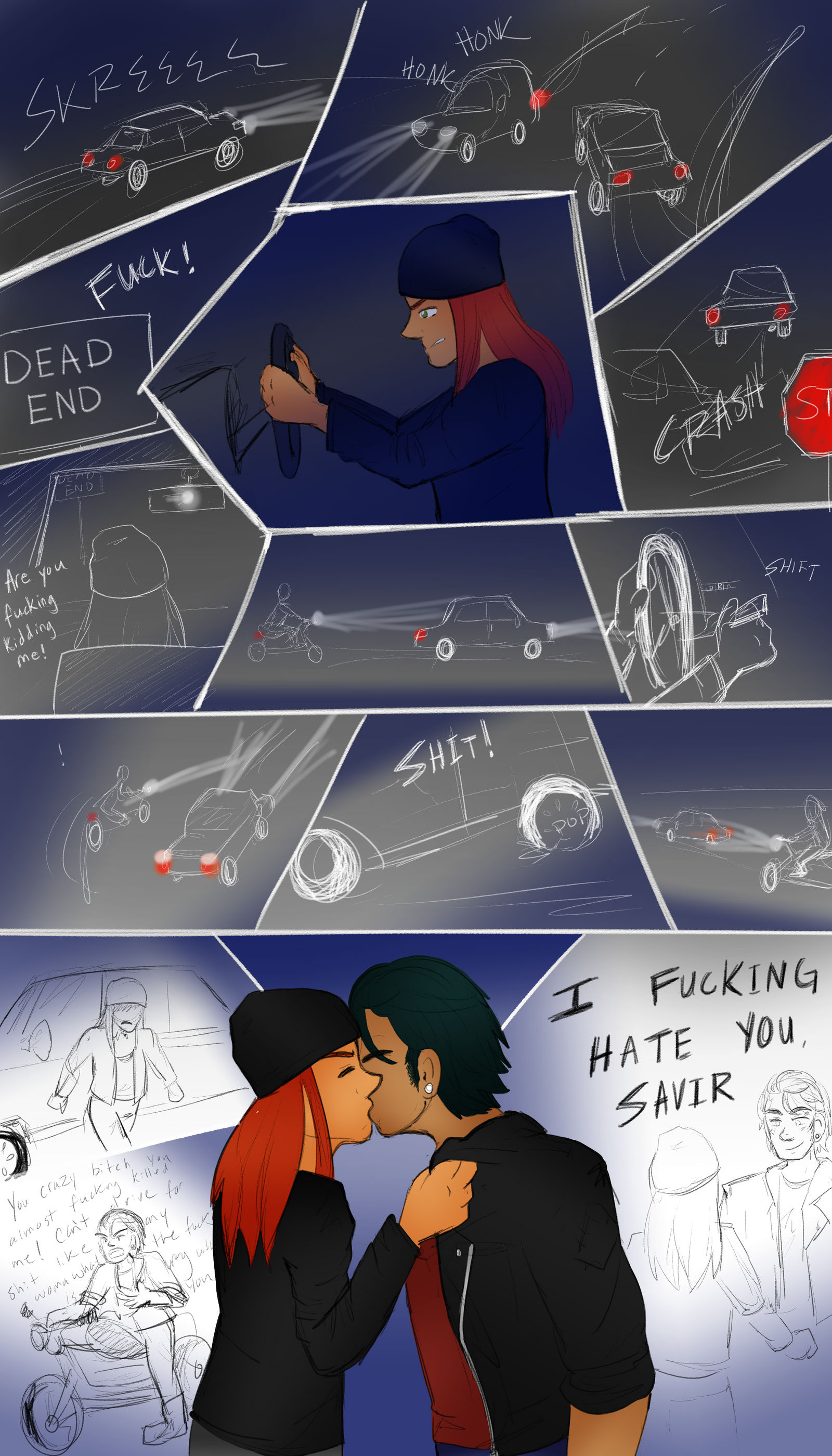 An Angry Kiss By Zakuro Kona On Deviantart