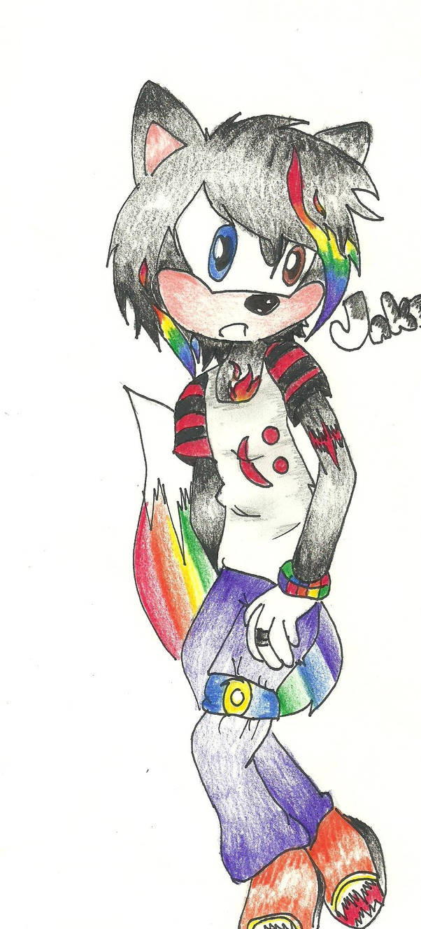 Jake The Rainbow Hedgefox By Oxz A N Kxo On Deviantart