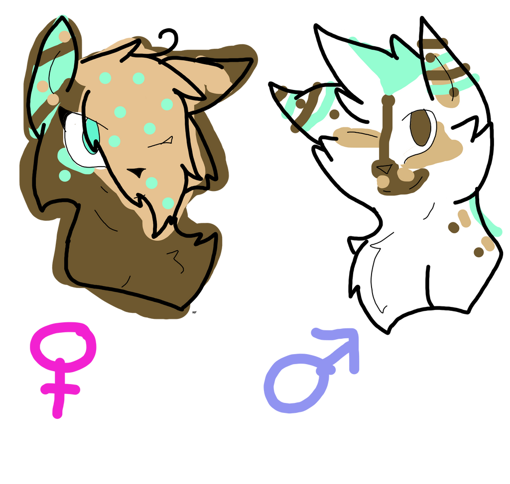 Two New Adoptions By Crystalwolfahlpa50 On Deviantart