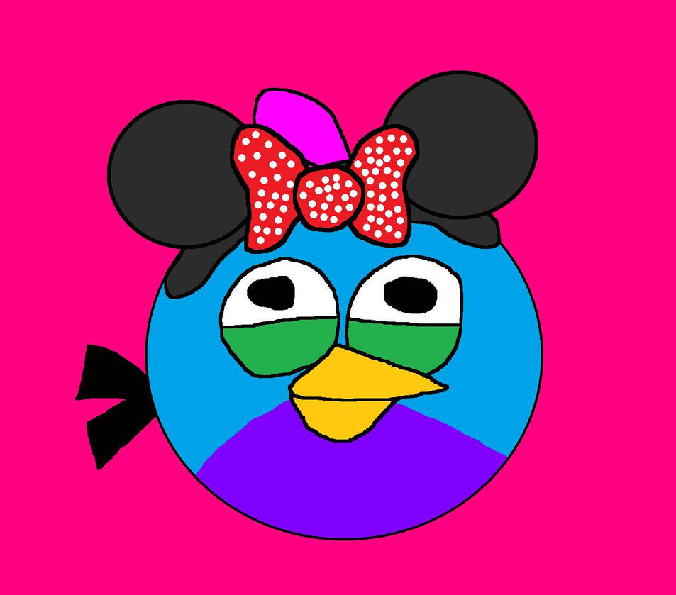 Bj Blue Productions With Minnie Mouse Ears And Bow By