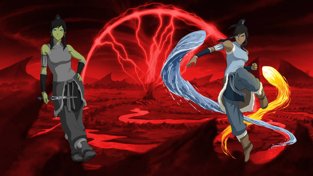 Korra Vs Korra By Dfrab On Deviantart