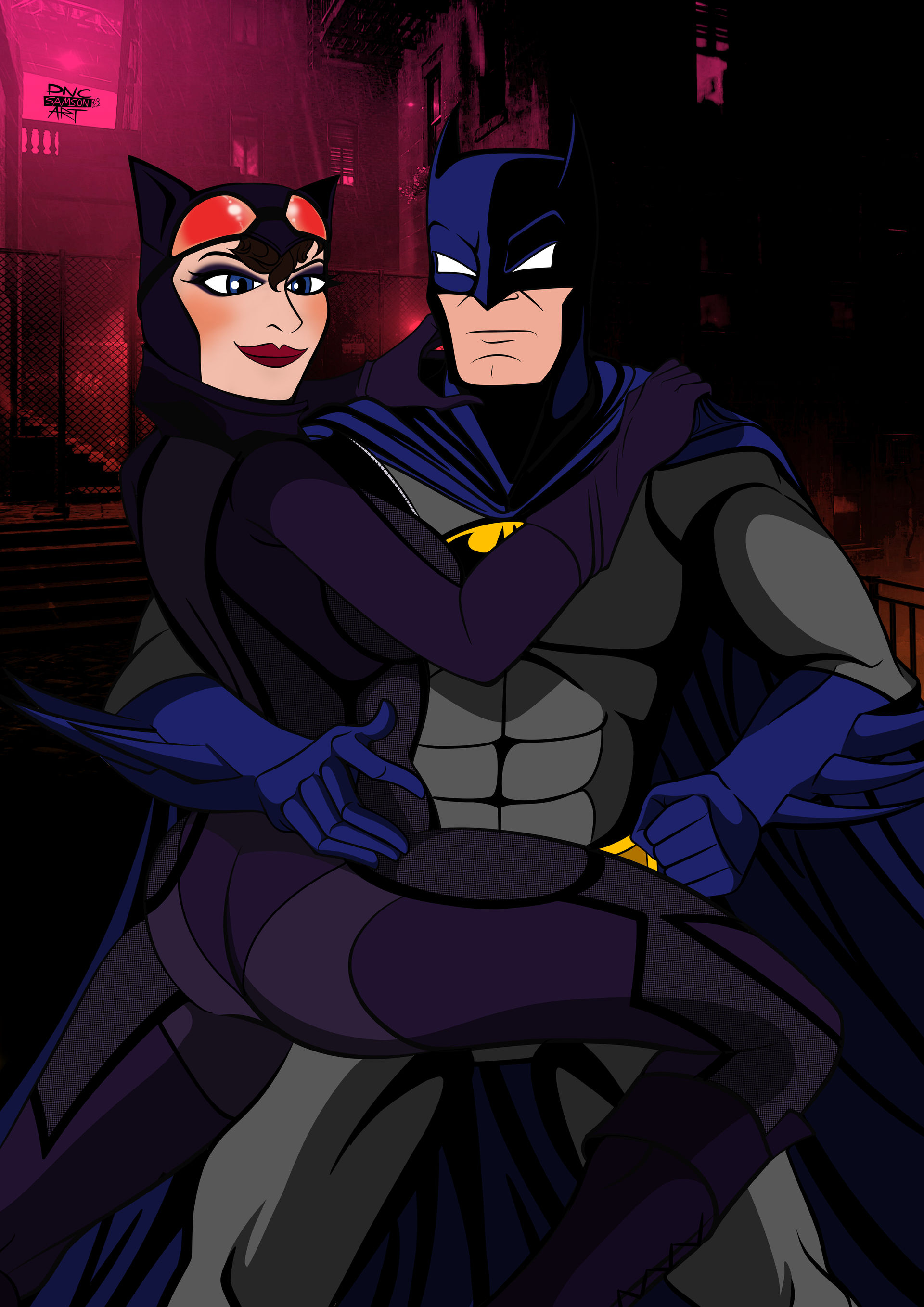 Batman Catwoman By Dncsamsonart On Deviantart