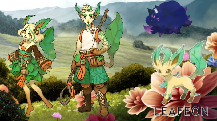 Human Leafeon By Ninjakittyandwolfie On Deviantart