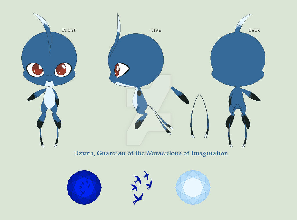 Miraculous Kwami Oc Uzurii By Asoukathewolf On Deviantart