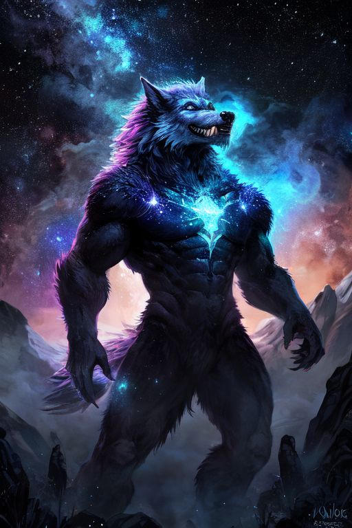 Cosmic Werewolf 1 By Gin Goblin On Deviantart