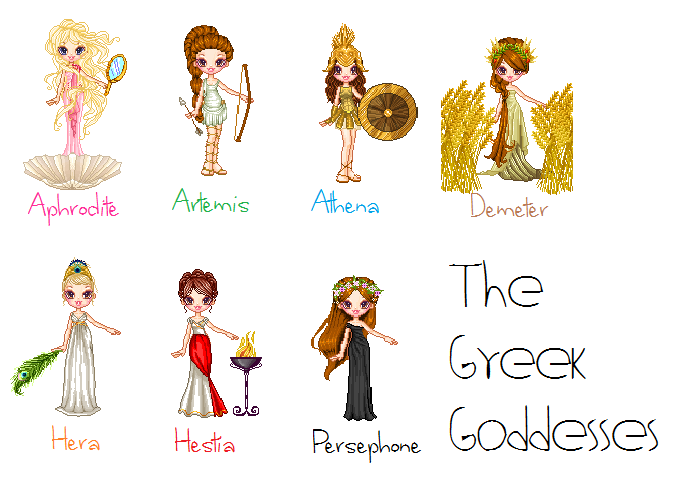 The Greek Goddesses By MadieKristineC On DeviantArt the-greek-goddesses-by-madiekristinec-on-deviantart