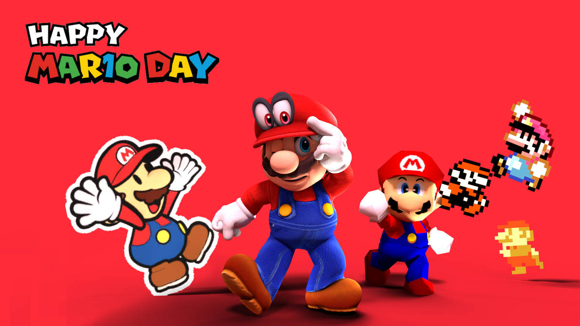 Happy MAR10 Day! (Render) by NaffyBng on DeviantArt Happy MAR10 Day! (Render) by NaffyBng on DeviantArt