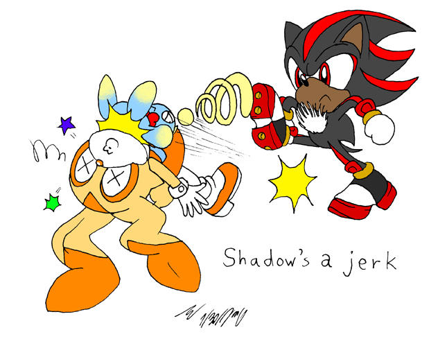 Shadow's a jerk by TheDJTC on DeviantArt