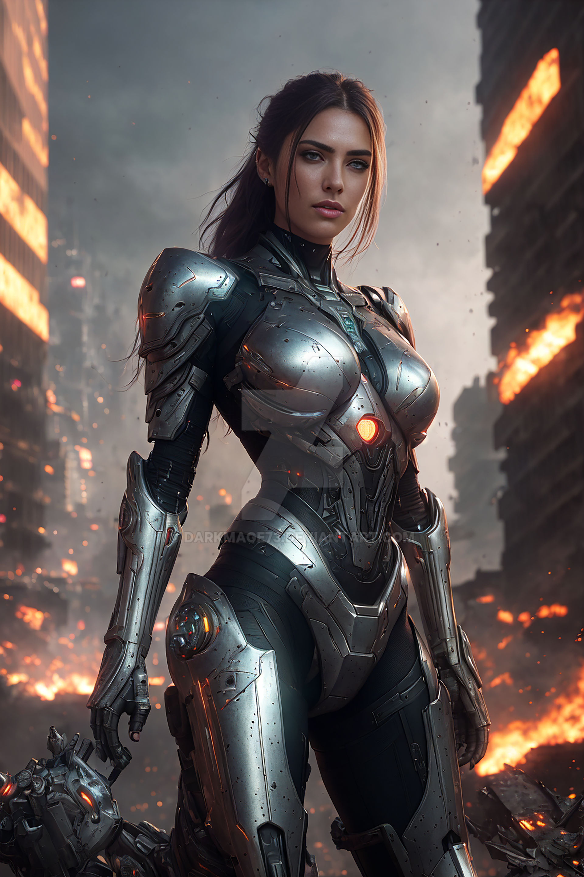 Cyborg Female 2 By Darkmage73 On Deviantart