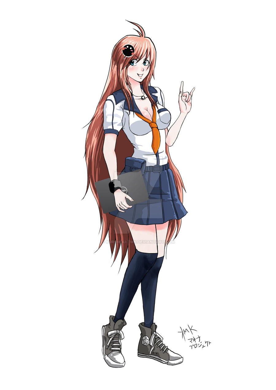 Makina Akiba B Colored By Kuroikai Tmk On Deviantart