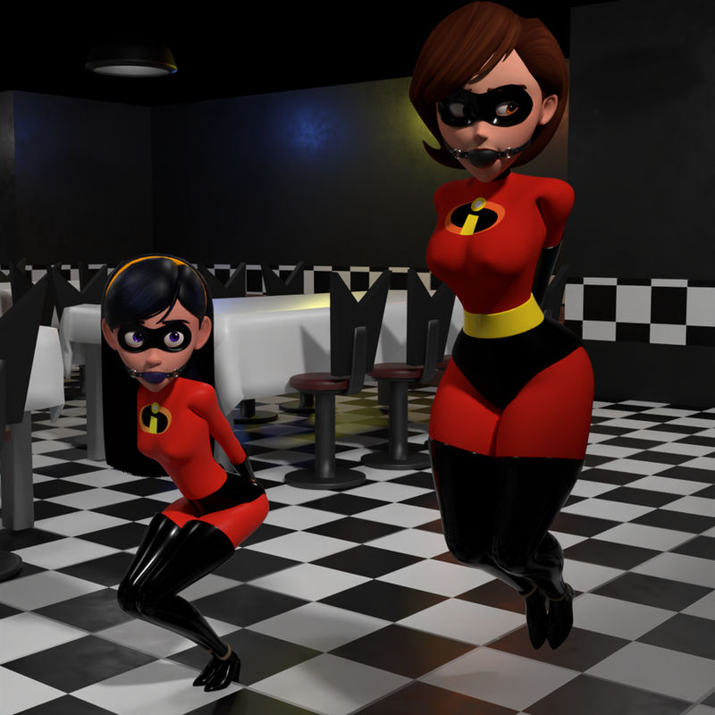 Commission Helen And Violet Parr By Bound3d On Deviantart