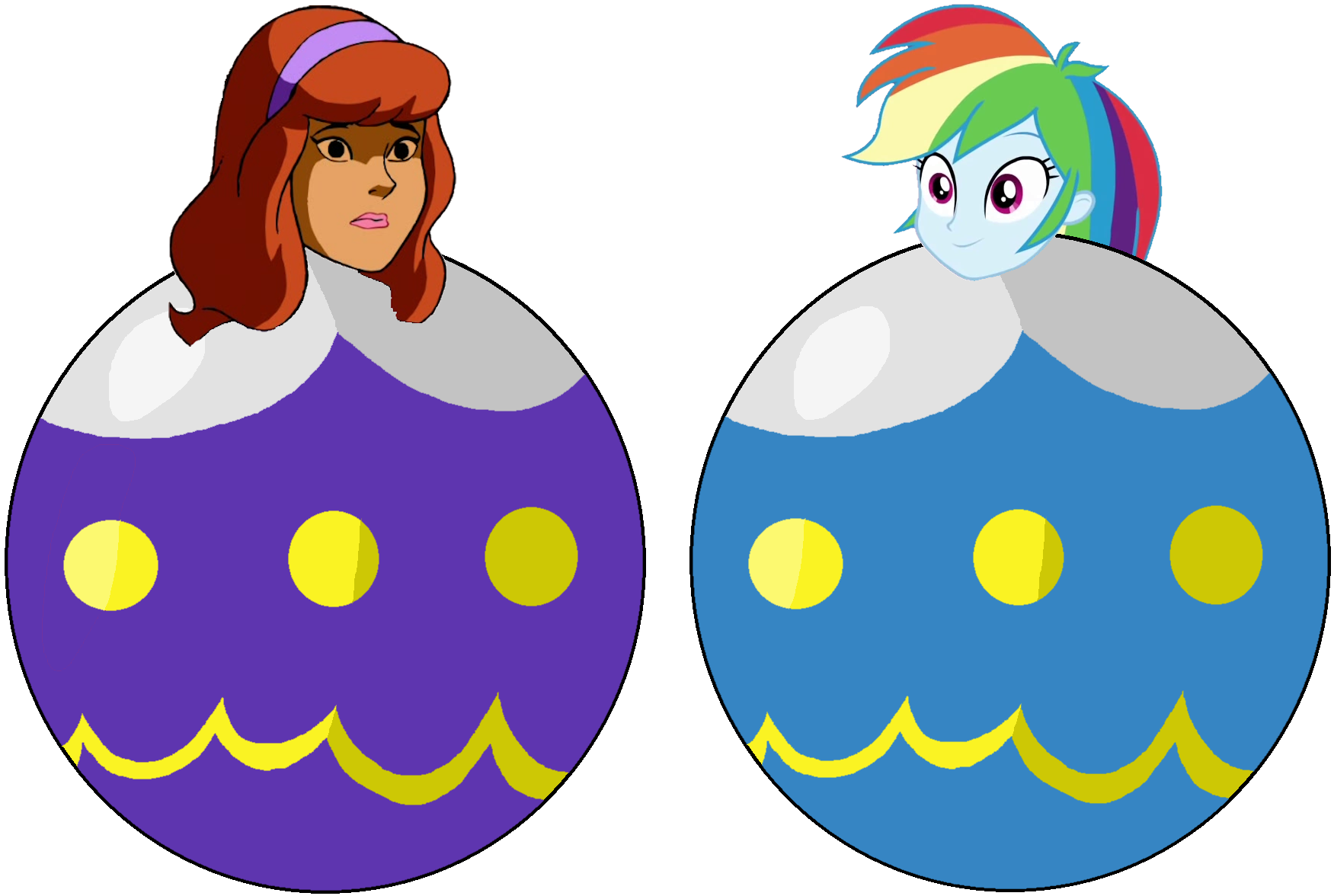 Daphne And Rainbow Dash Eg In Circus Balls By Sonicdefenders On Deviantart