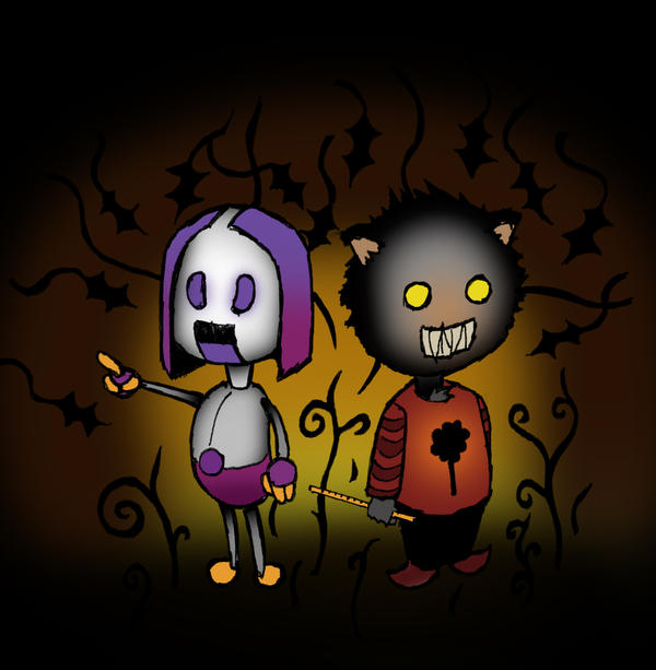 Wolf boy and Robot girl friend by M-SMEE on DeviantArt