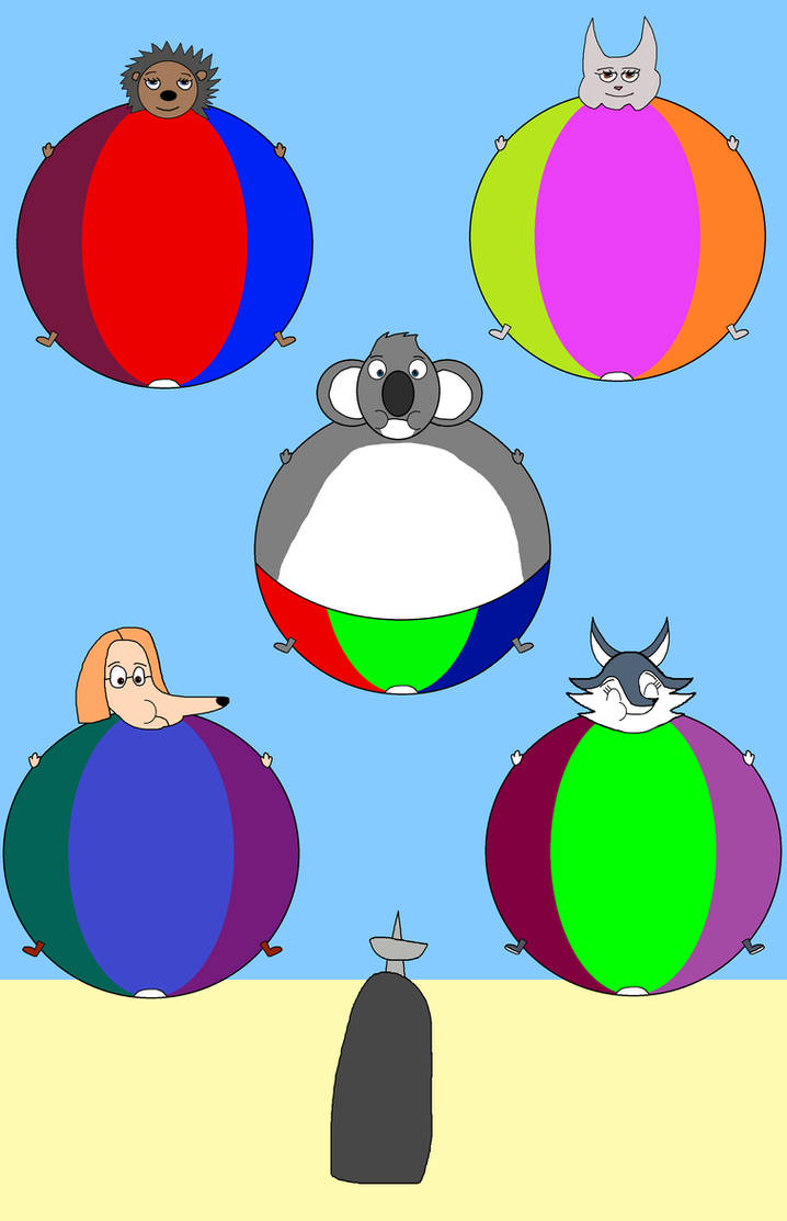 Buster Moon Suki Porsha Beachball Ft Nooshy Ash By Lahmom2000 On Deviantart