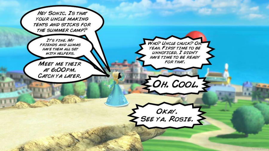 Rosalina Calling Sonic By Jonathanthomas64 On Deviantart