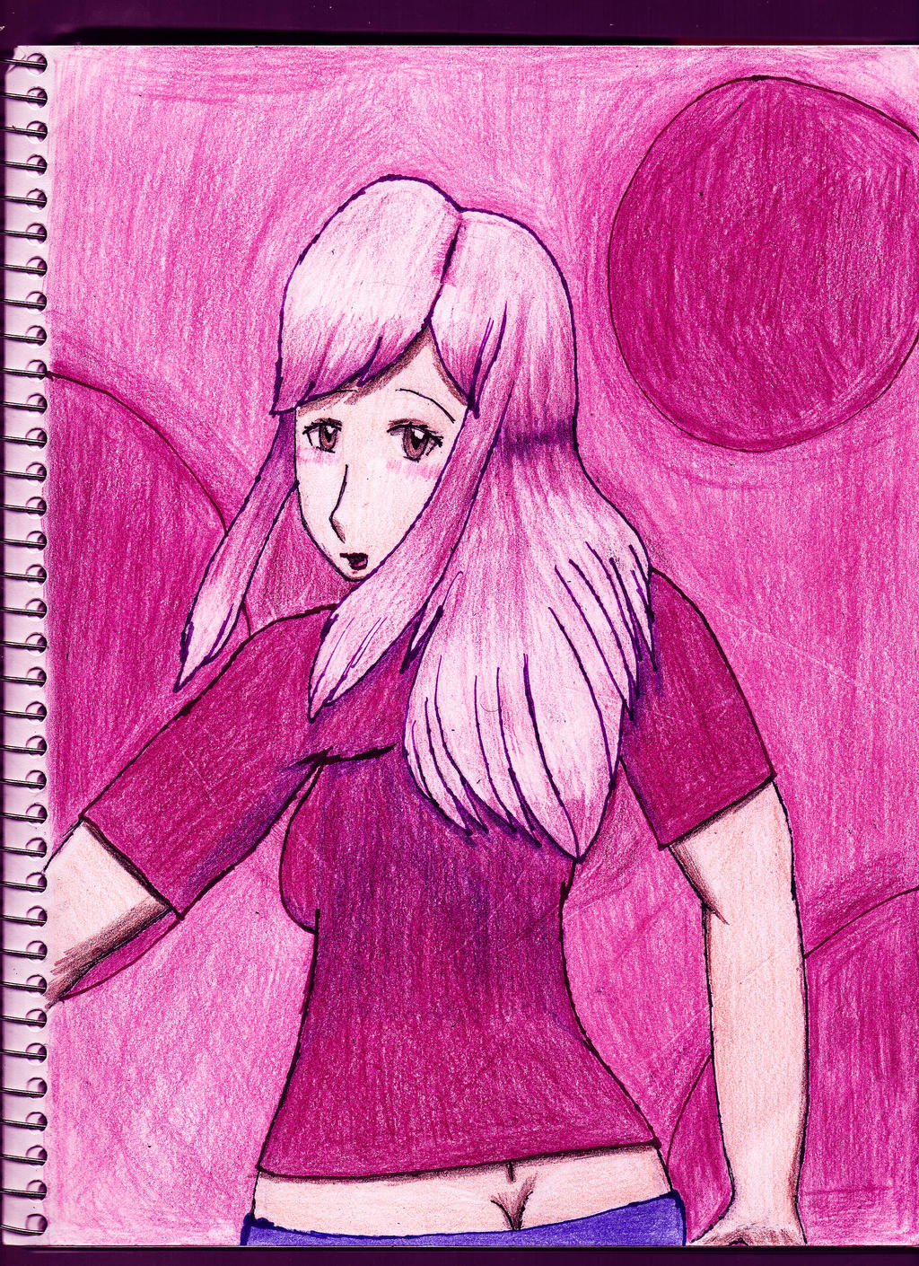 Feather Tickling Bubblegum Hair By Jonathanthomas64 On Deviantart