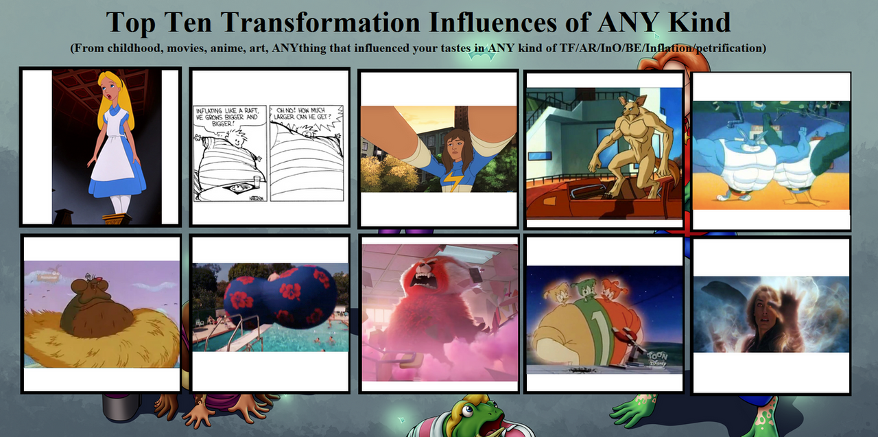 Top Ten Transformations Pt 2 By Kurisuwriting On Deviantart