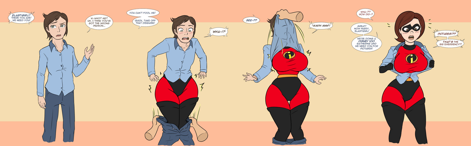 Incredible Elastigirl Shirt Lift Tftg By Diggerman On Deviantart