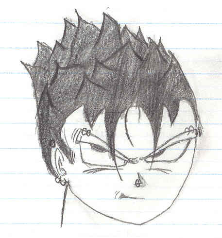 DBZ inspired face by Evil-Barney on DeviantArt
