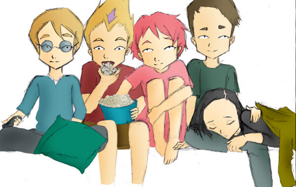 Watching a movie by OmbreDeLaNuit on DeviantArt