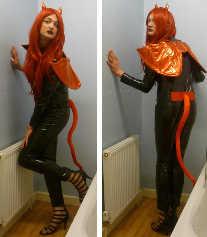 Slutty Sissy Devil In Pvc By Sexysissylolly On Deviantart