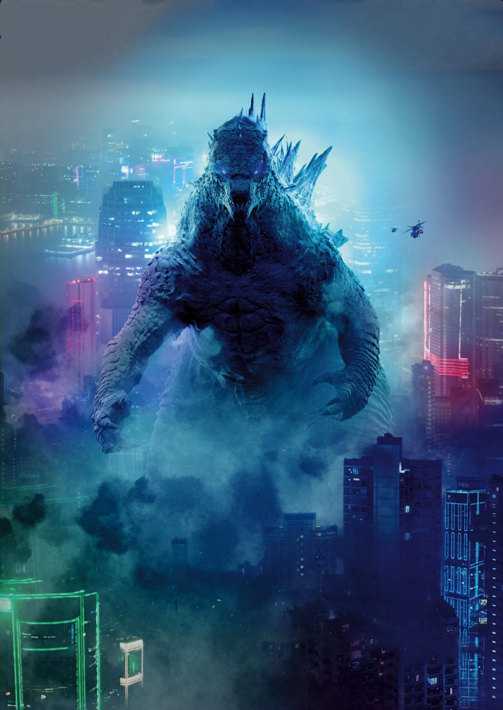 Gvk Godzilla Poster Textless By Awesomeness360 On Deviantart