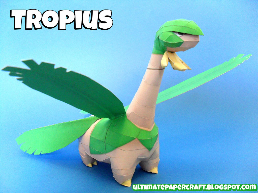 Pokemon Tropius Papercraft By Squeezycheesecake On Deviantart