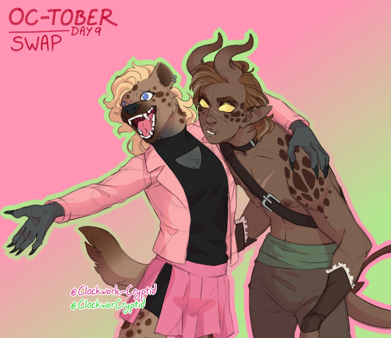 Oc Tober Day 9 Swap By Clockwork Cryptid On Deviantart