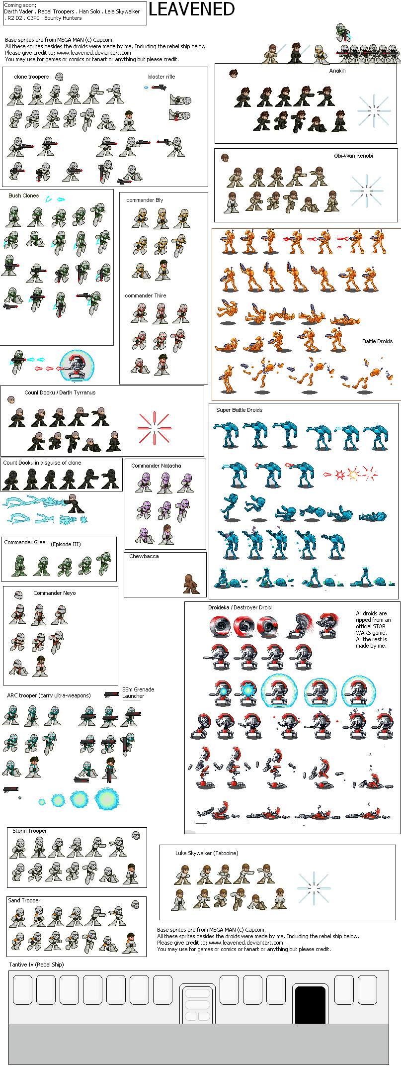 Star Wars Sprites by leavened on DeviantArt
