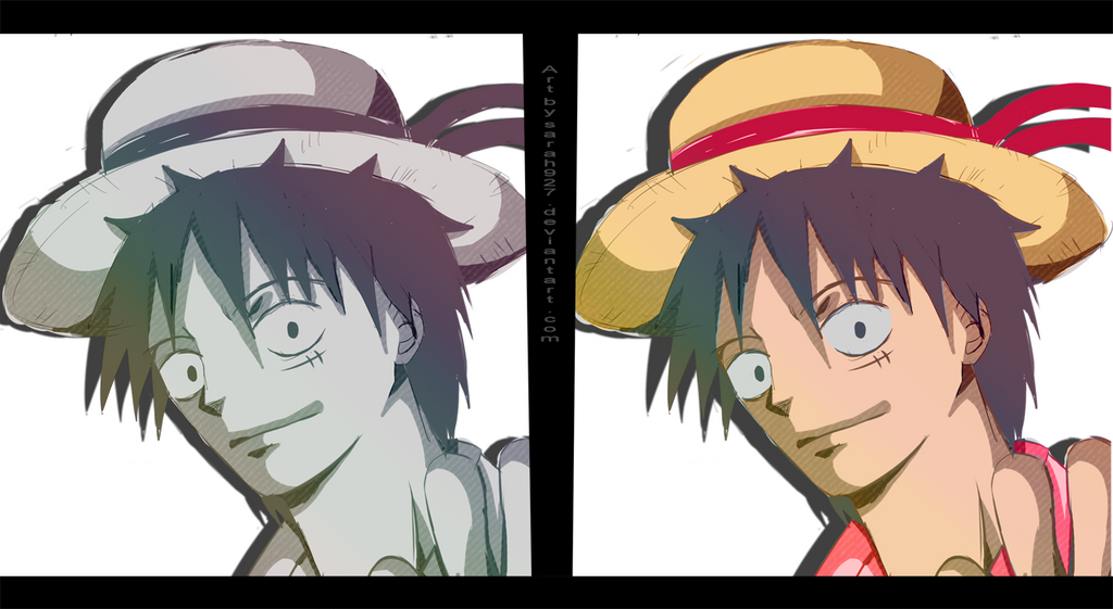 Luffy Sketch And Color By Sarah927Artworks On DeviantArt luffy-sketch-and-color-by-sarah927artworks-on-deviantart