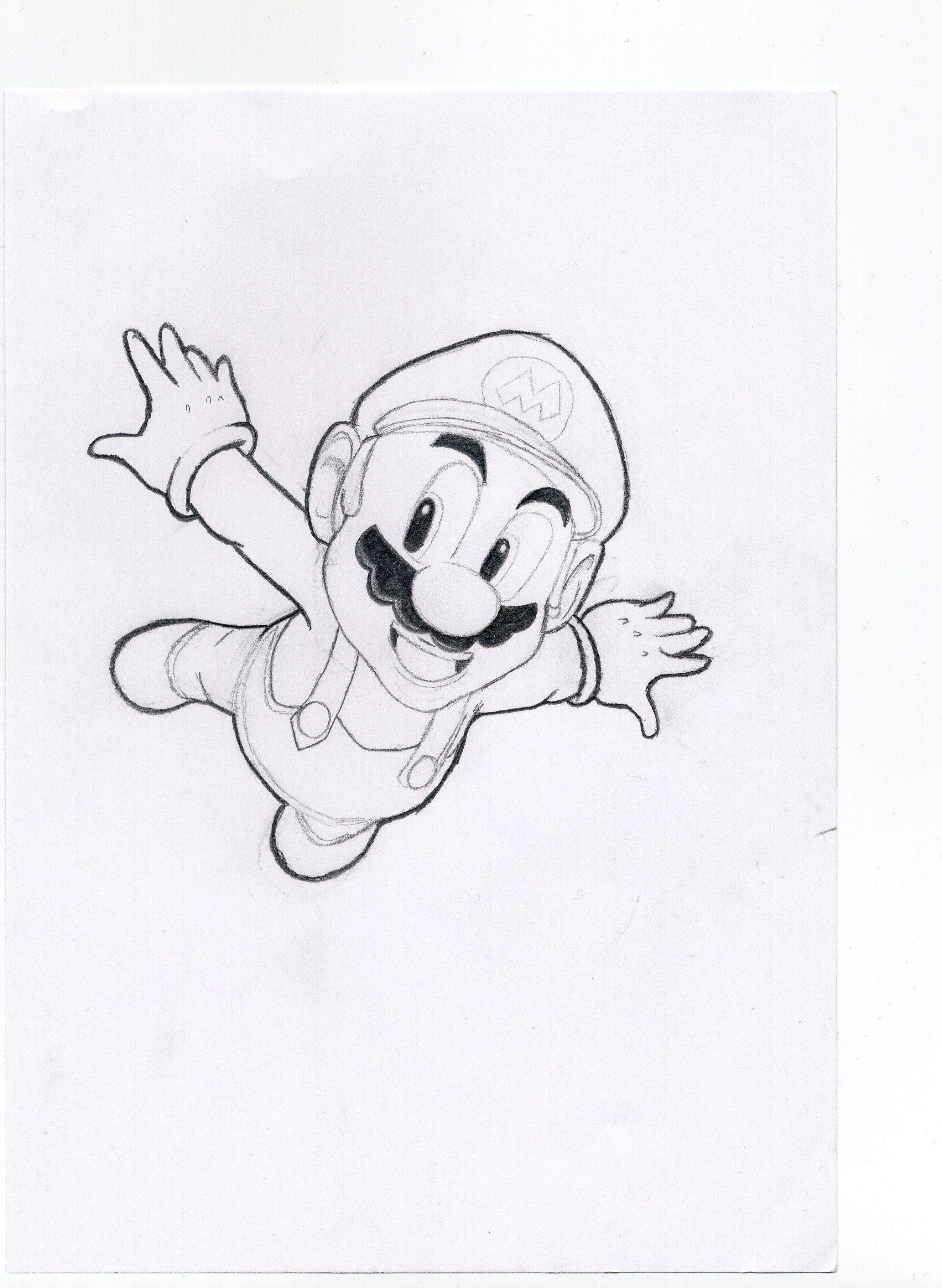 Super Mario Drawing by Dman761 on DeviantArt