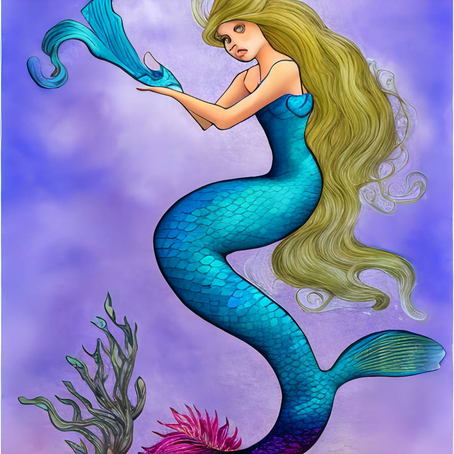 Dreamup Creation Mermaid Transformation By Winter Colorful On Deviantart