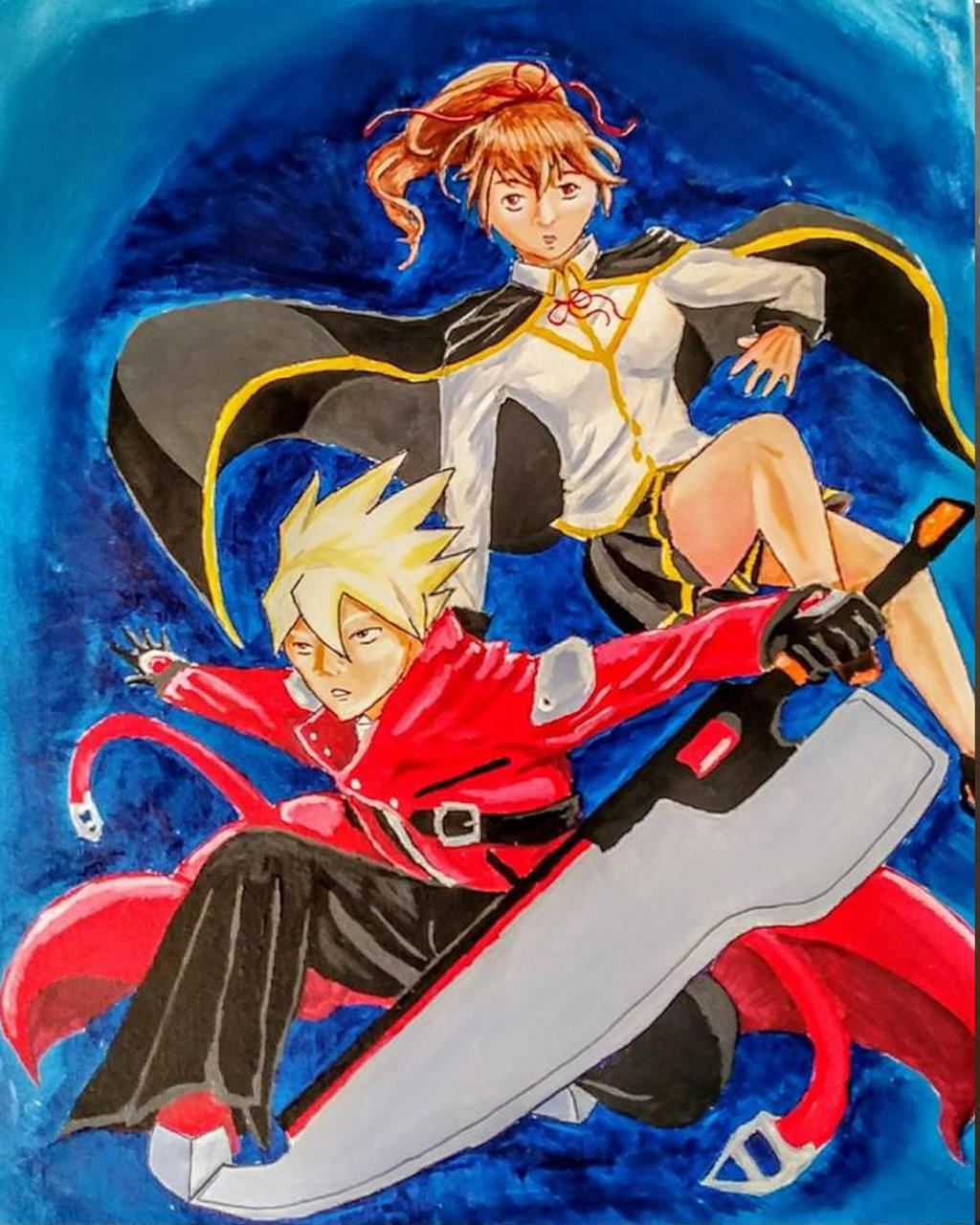 Blazblue Ragna And Celica By Earthwolf27 On Deviantart