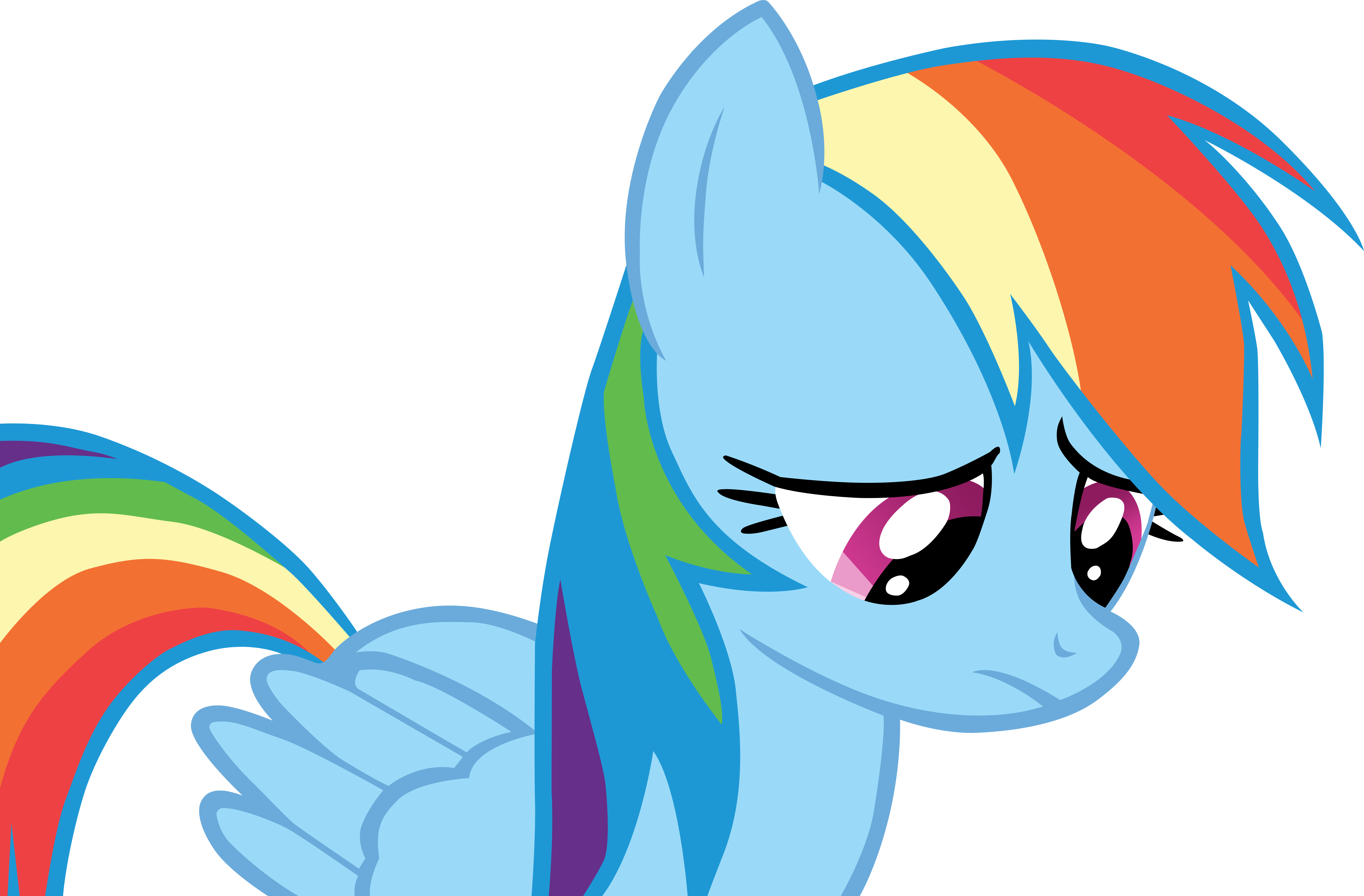 Sad Rainbow Dash Is Sad By Dabuxian On Deviantart