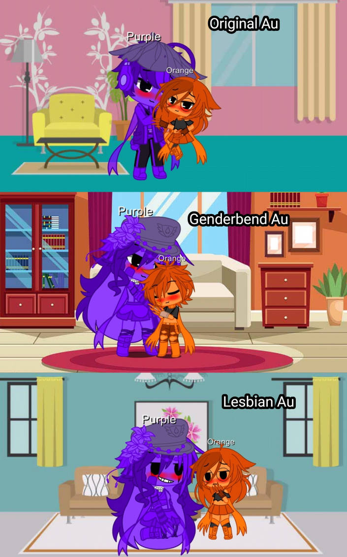 Purple X Orangeall Aus By Gabr08briel On Deviantart