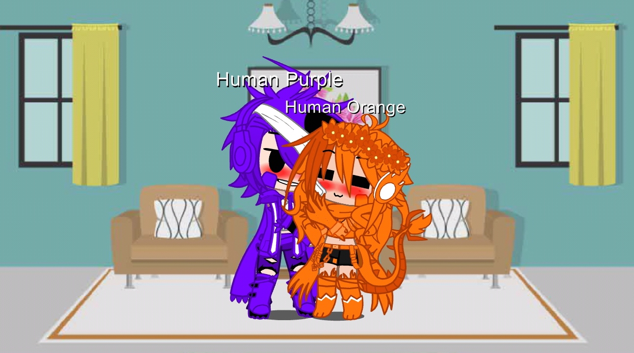 Purple X Orangehuman By Gabr08briel On Deviantart