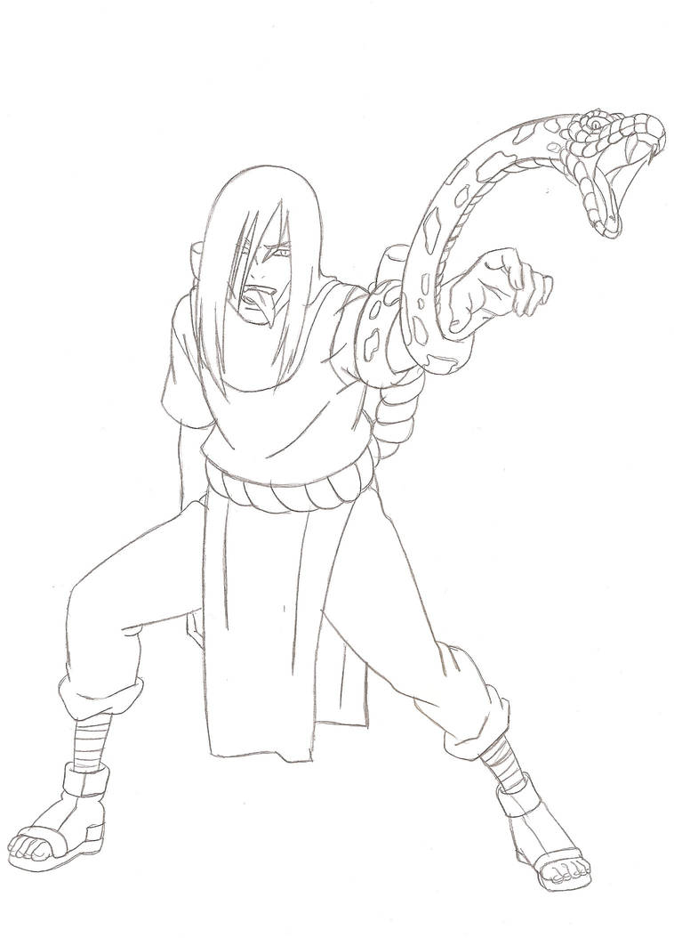 Orochimaru Lineart by kingvegito on DeviantArt Orochimaru Lineart by kingvegito on DeviantArt