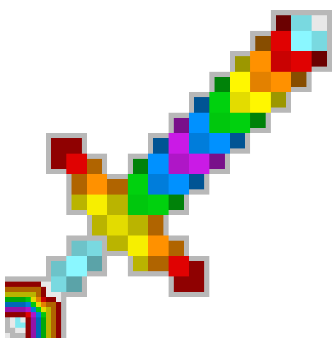 Rainbow Sword Minecraft By Redballbomb On Deviantart
