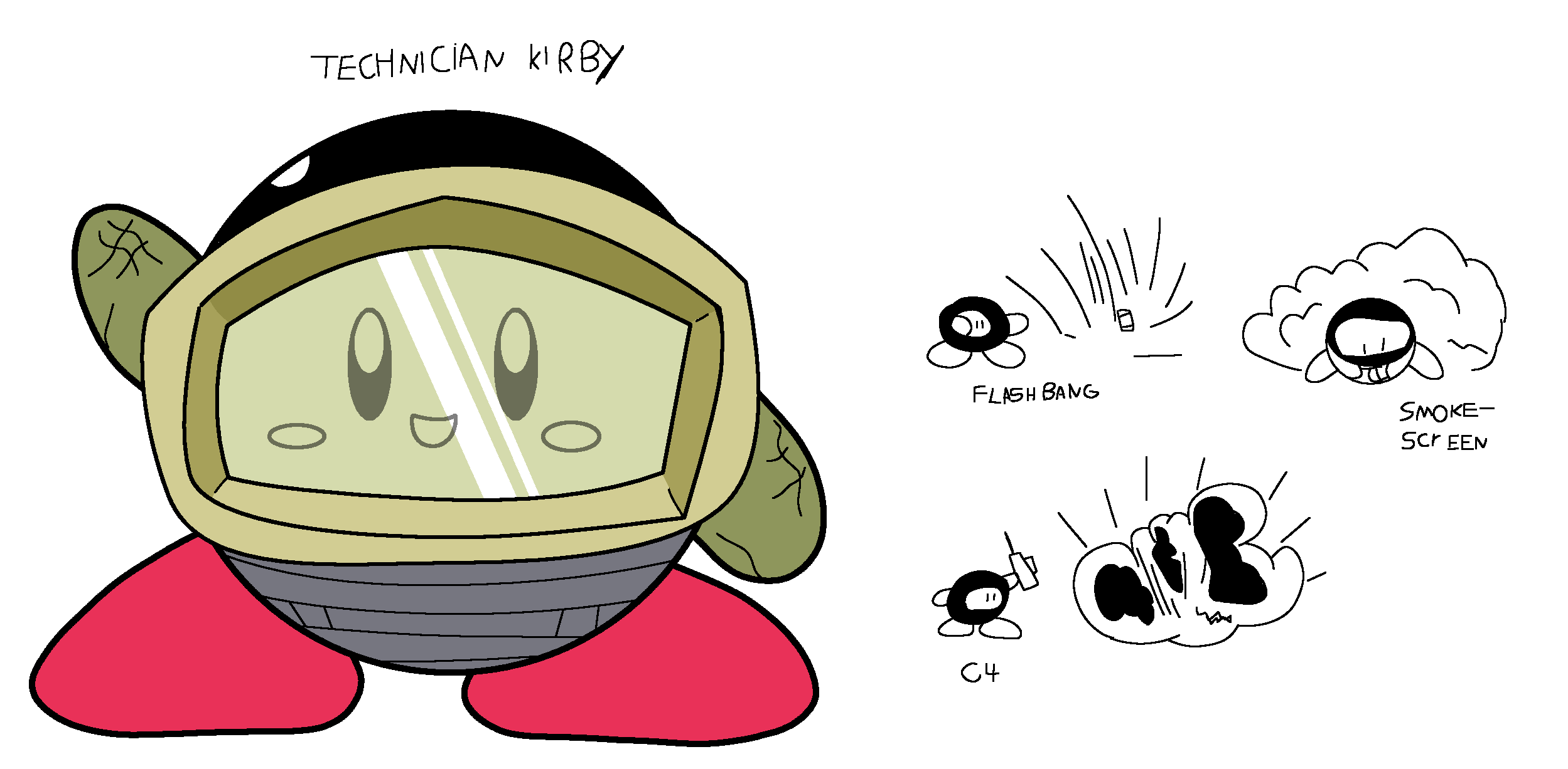 Technician Kirby (evolved ability) by redballbomb on DeviantArt Technician Kirby (evolved ability) by redballbomb on DeviantArt