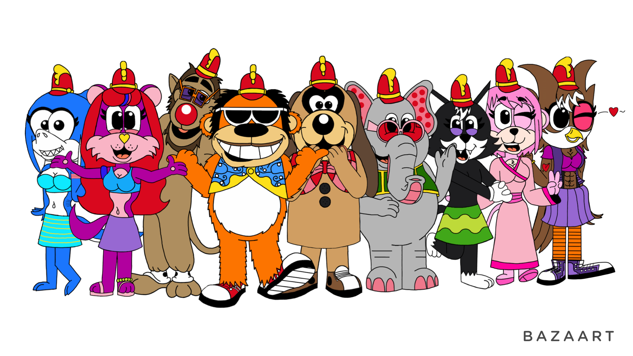 The Banana Splits Gang Reborn Main Nine By Bugmaser On Deviantart
