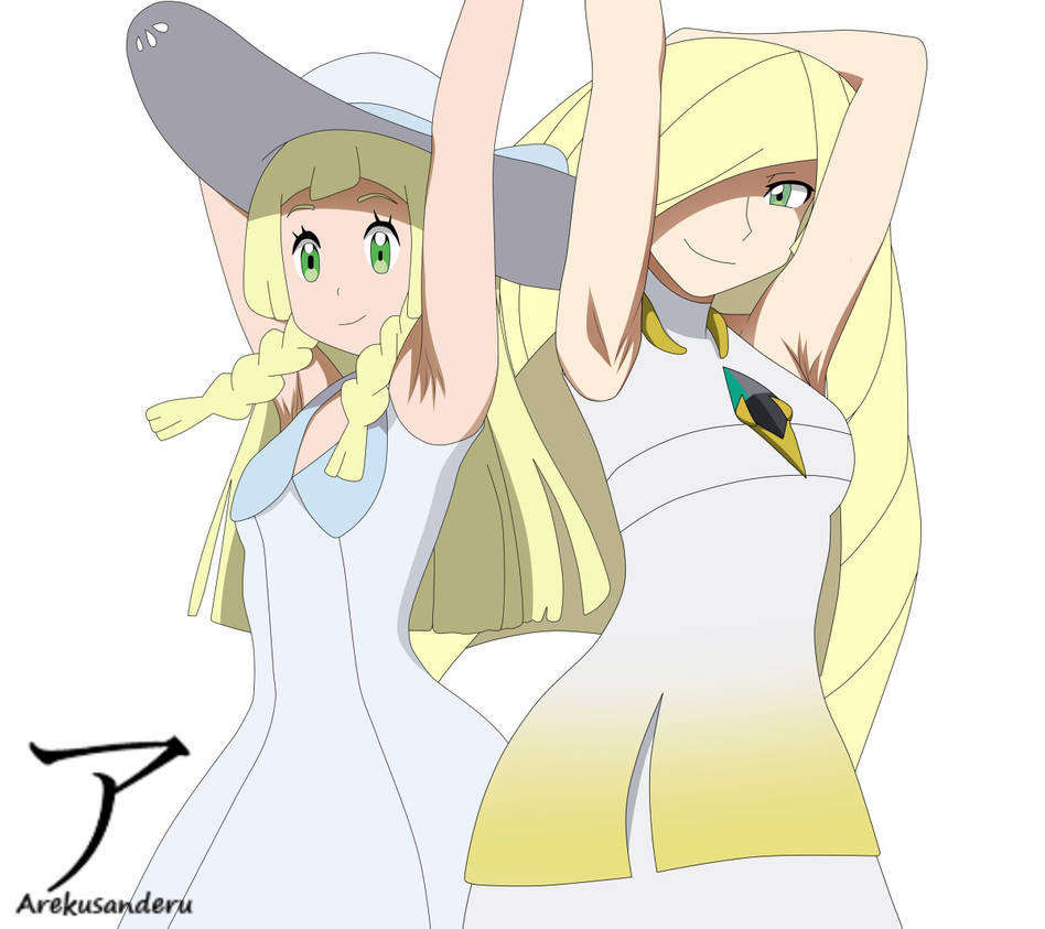 Commission Lillie And Lusamine By Takarafanarts On Deviantart