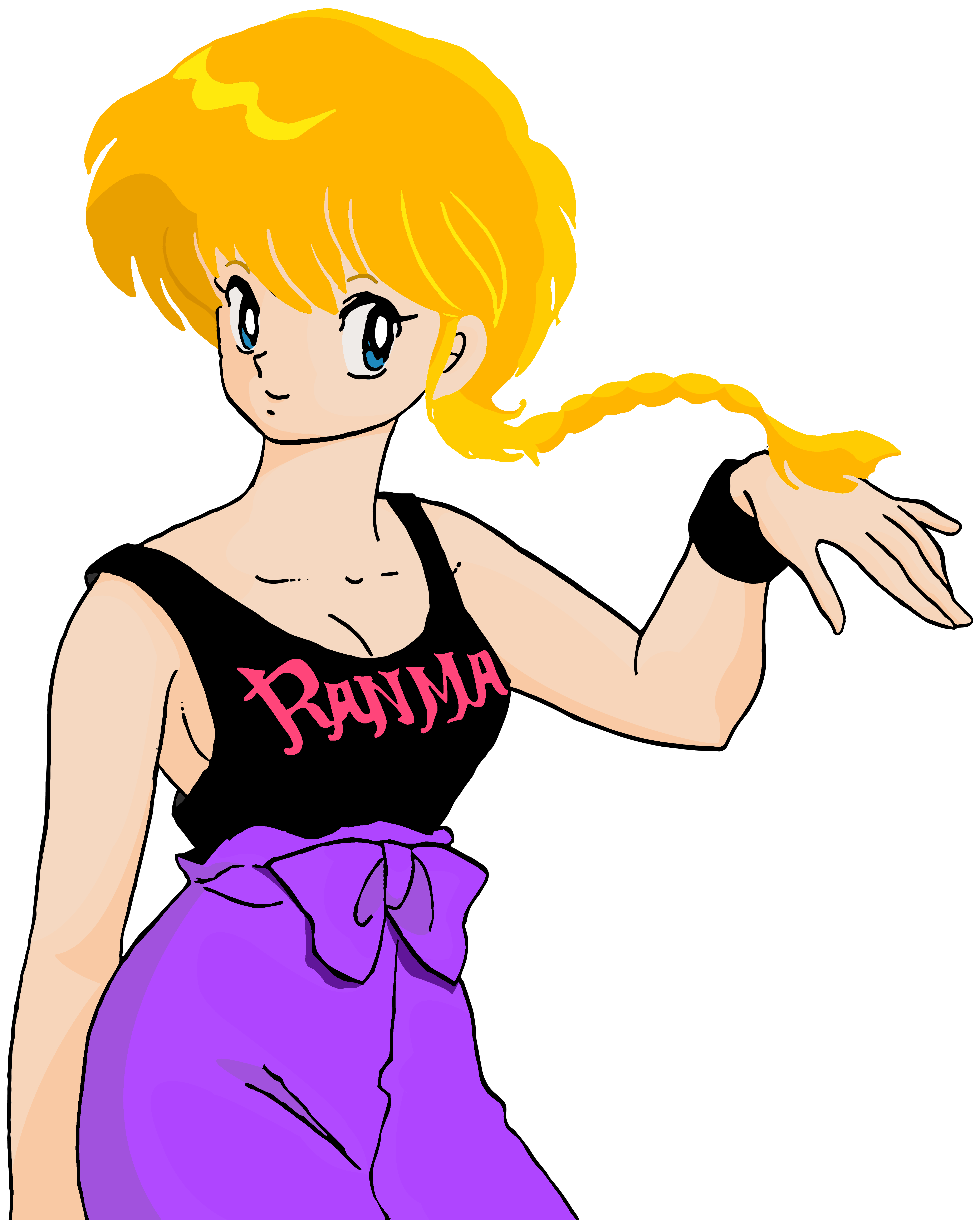 Ranma Saotomes Real Shining Blond Hair Color By Principal Kuno Waifu On Deviantart