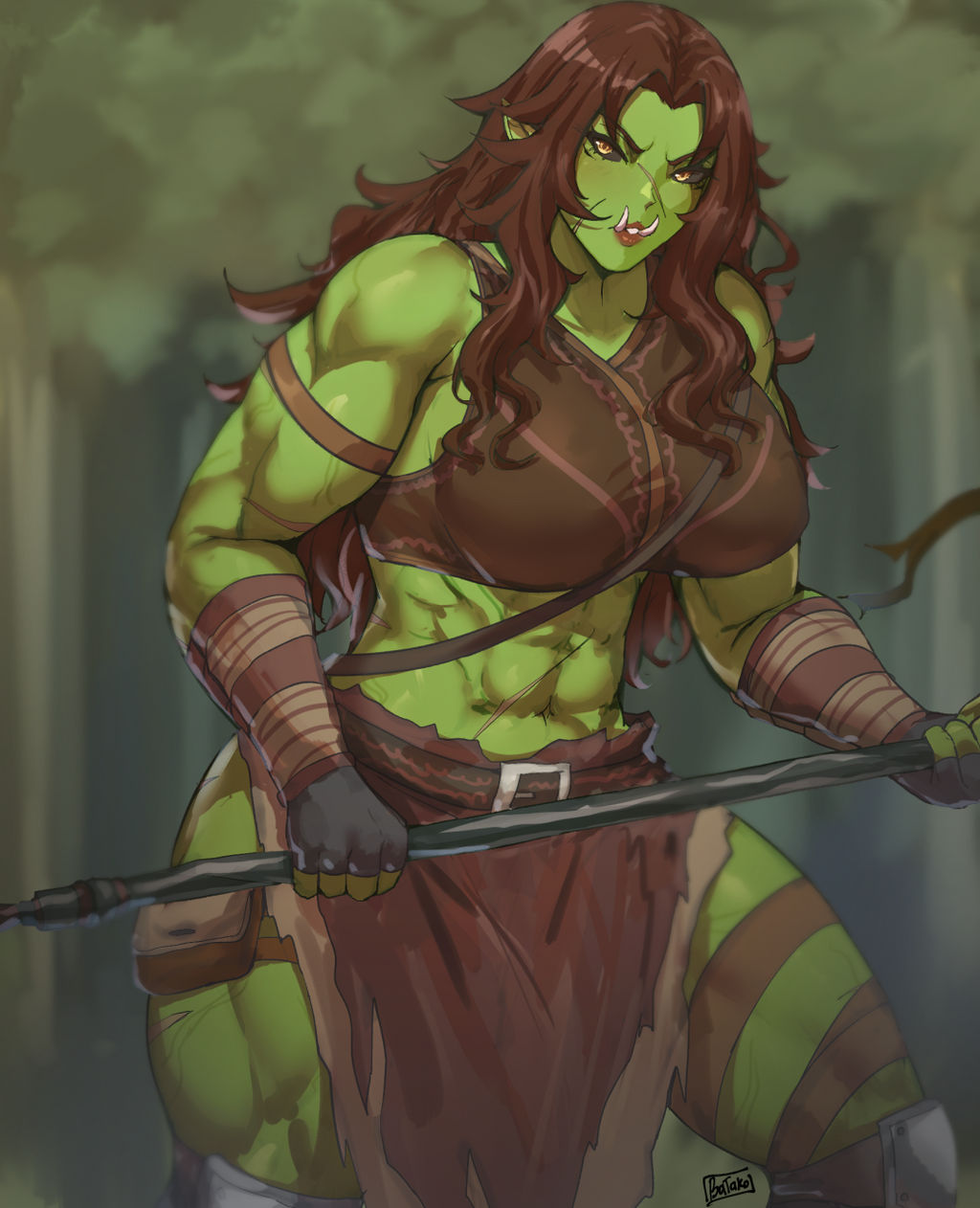 Orc Girl By Batako0 On Deviantart