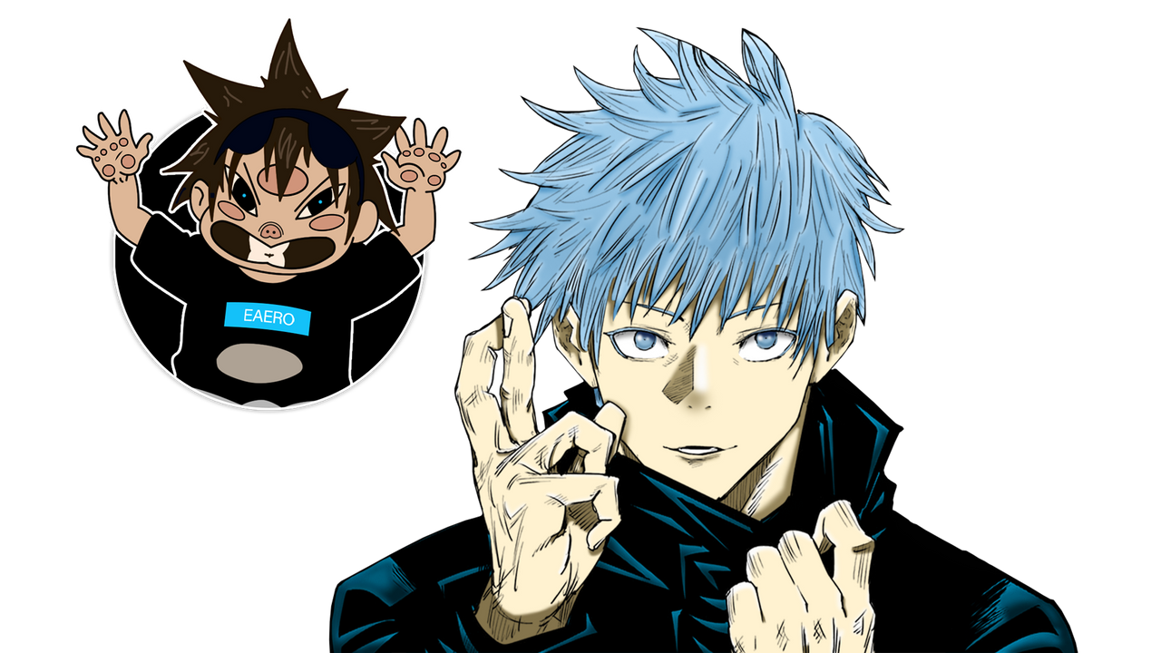 Gojo Colored Png Render Colored By Me By Officialeaero On Deviantart